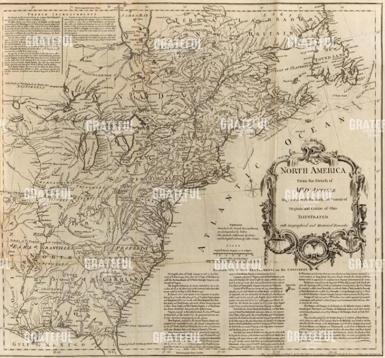 East Coast America Map - Grateful Art Licensing